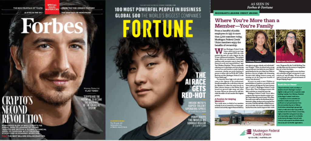 Forbes & Fortune Featured Article - Muskegon Federal Credit Union